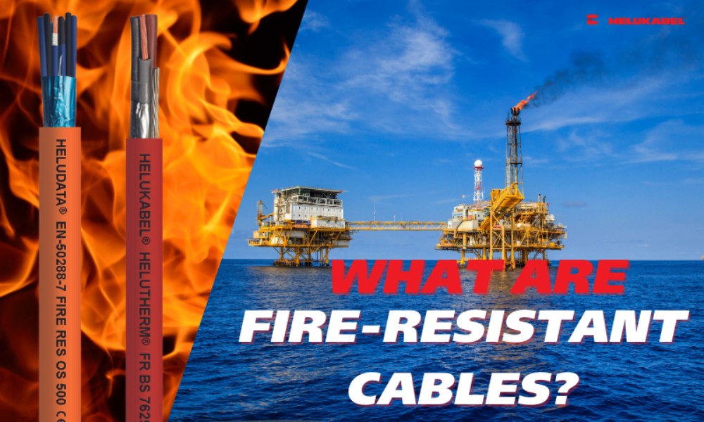 What are fire-resistant cables and their applications?