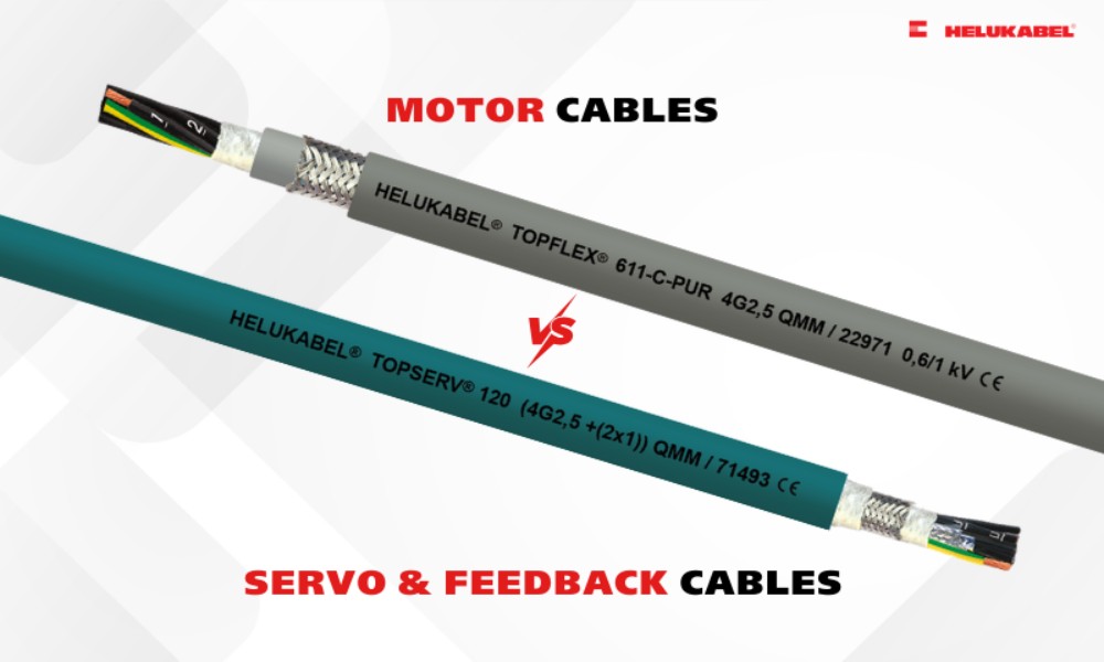 Servo cables vs motor cables: How to tell them apart?